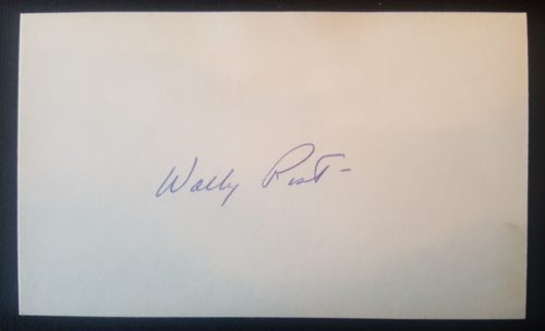 From the Collection: Wally Post, if, Cleveland Indians – Wahoo Cardboard